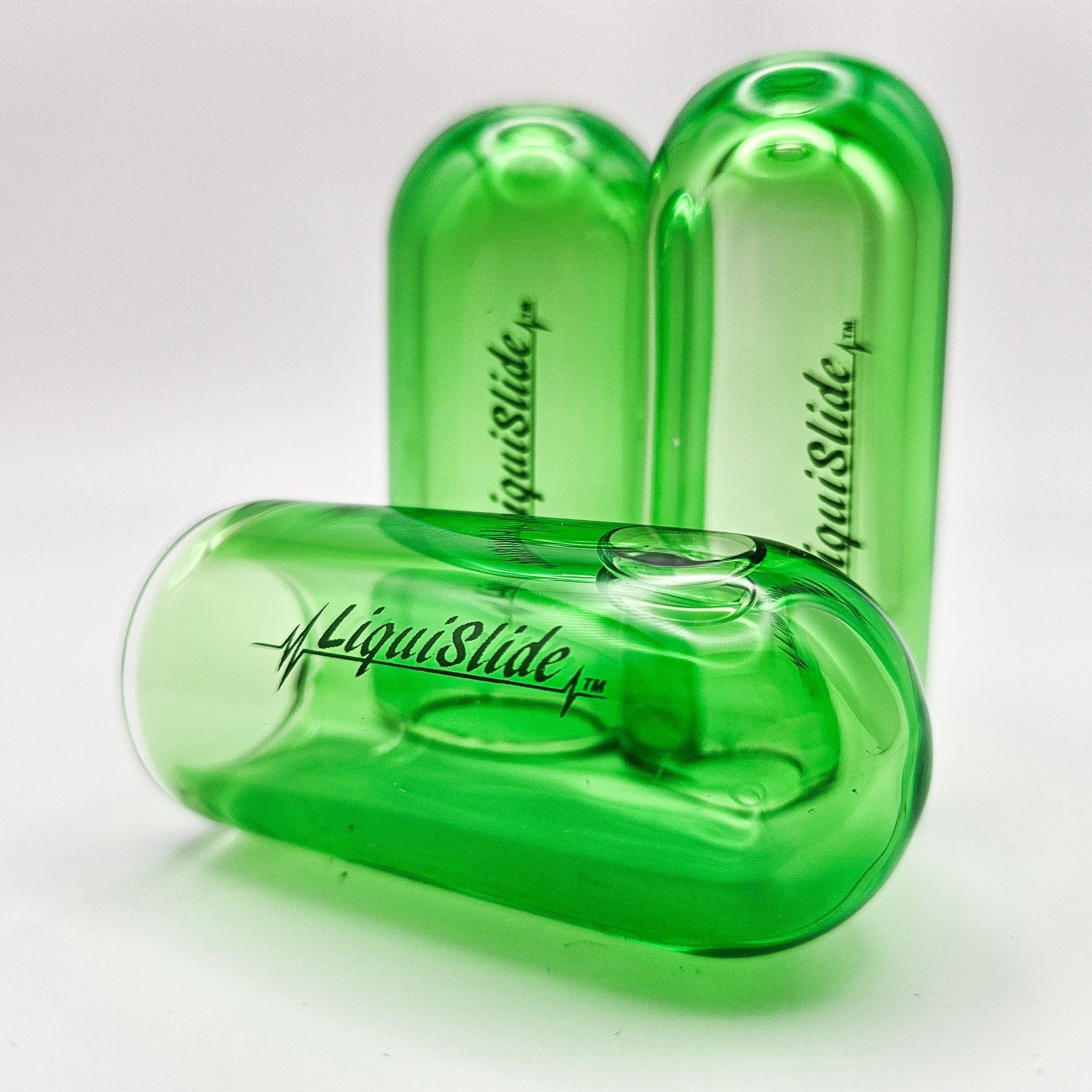 The LiquiSlide - Knuckle Sized Glass Guitar Slide - Light Green ...